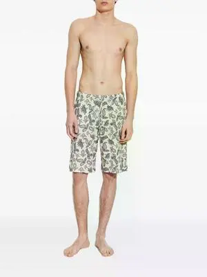 Hanro Paisley Pattern Knee Length Shorts