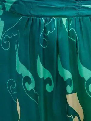 LA PETITE FRANÇAISE Printed Split Midi Skirt