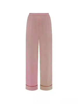 Sleeper Finnegan Piped Pajama-style Trousers - Pink
