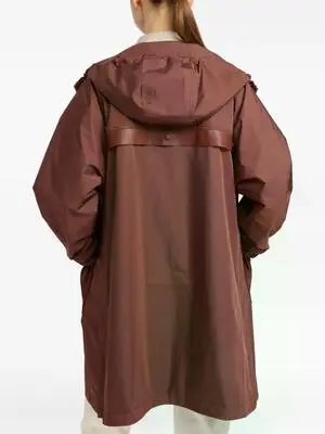 YVES SALOMON Hooded Coat - Brown