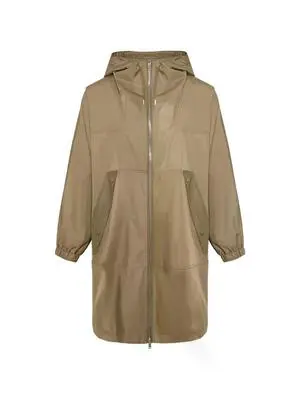 YVES SALOMON Hooded Coat - Green