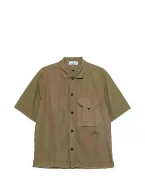 Stone Island Logo-embroidered Shirt - Green