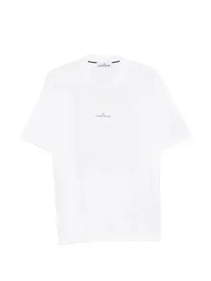 Stone Island Logo Graphic T-shirt - White