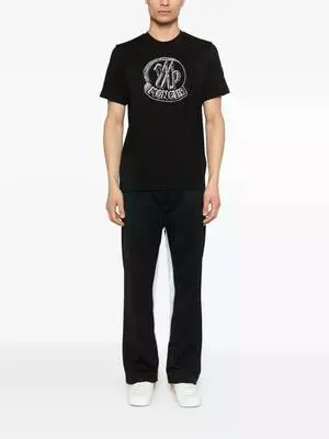 Moncler Cartoon Logo T-shirt - Black