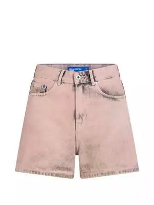 Karl Lagerfeld Five-pocket Denim Shorts - Pink