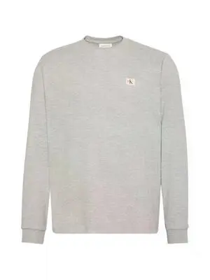 Calvin Klein Long-sleeve Patch T-shirt - Grey