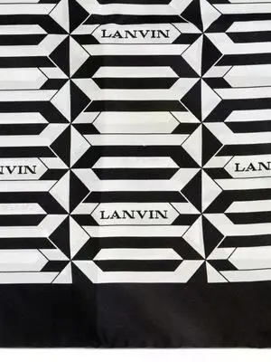 LANVIN Geometric-print Scarf