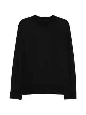 Sacai Long-sleeve Crew Neck Sweater - Black