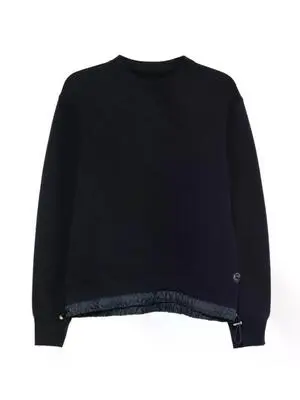 Sacai Drawstring Sweatshirt - Blue