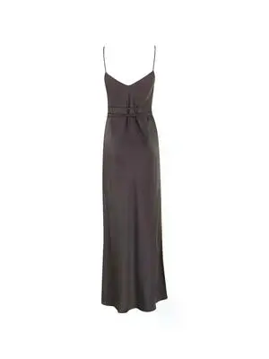 Antonelli Firenze Tie-waist Midi Dress - Purple