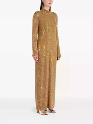 ILTA Sequin Roll-neck Maxi Dress
