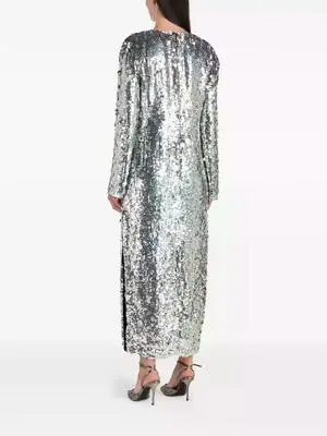 ILTA Blaise Sequin V-neck Maxi Dress