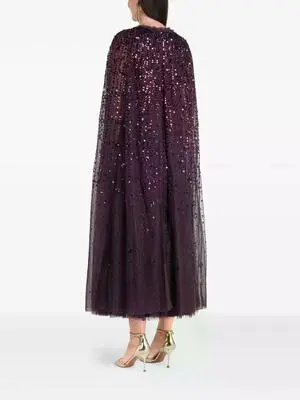 NEEDLE & THREAD Sequin Cape Maxi Dress