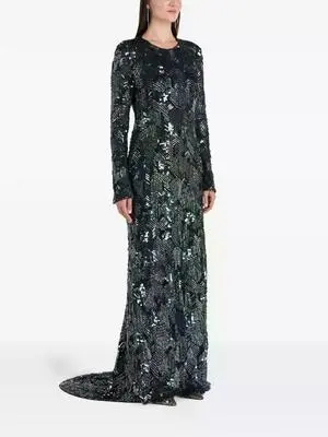 ILTA Sequin-embellished Maxi Dress