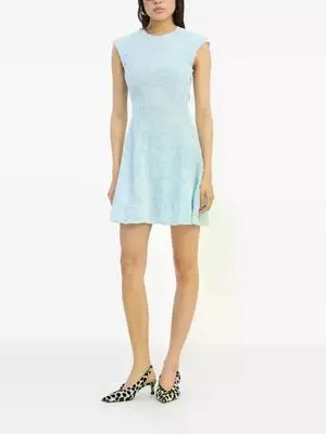 ROTATE BY BIRGER CHRISTENSEN Crew-neck Mini Dress - Blue
