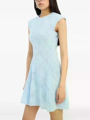 ROTATE BY BIRGER CHRISTENSEN Crew-neck Mini Dress - Blue