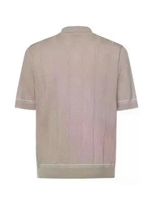 Eleventy Stripe-detail Polo Shirt