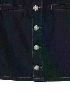 Dkny High-rise Button-detailed Skirt