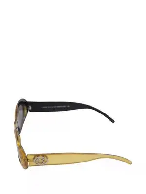 Gucci Interlocking Gg Oval-frame Sunglasses