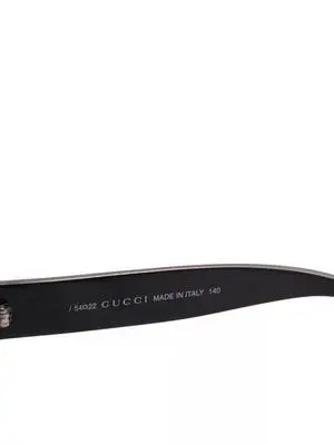 Gucci Interlocking Gg Oval-frame Sunglasses