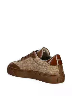 Furla Woven Panel Lace-up Sneakers - Brown