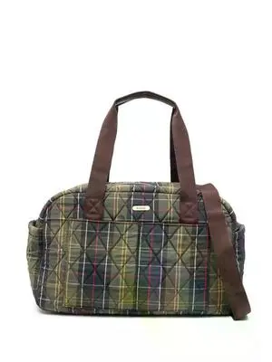 Barbour Wetherham Quilted Tartan-pattern Tote Bag - Green