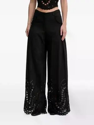 CHARO RUIZ IBIZA Ray Eyelet Wide Trousers