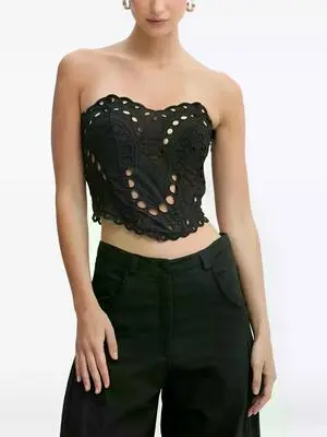 Charo Ruiz Ibiza Kai Cutout Strapless Top - Black