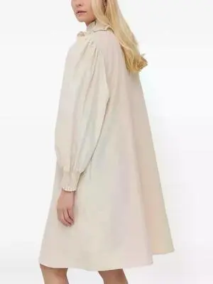 GESTUZ Ruffled-collar Midi Dress