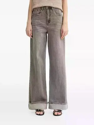 GESTUZ Sara Wide-leg Jeans - Grey