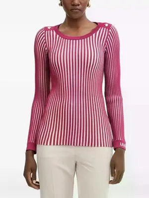 Liu Jo Striped Sweater - Pink