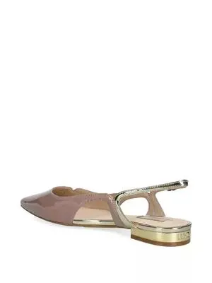 Liu Jo Patent Faux-leather Slingback Pumps - Pink