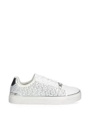 Liu Jo Rhinestone Chain Sneakers - White