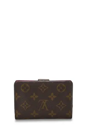 LOUIS VUITTON Burgundy Monogram Canvas Juliette Wallet