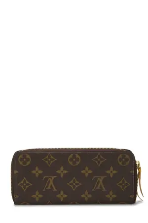 LOUIS VUITTON Monogram Canvas Clemence Wallet