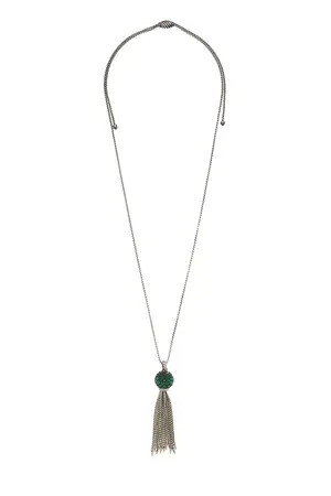 David Yurman Osetra Renaissance Tassel Necklace - Green