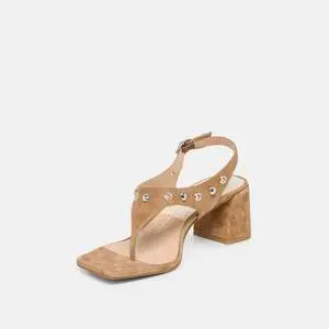 DOLCEVITA Studded Suede Thong Sandals