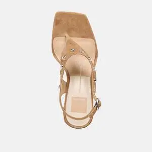 DOLCEVITA Studded Suede Thong Sandals