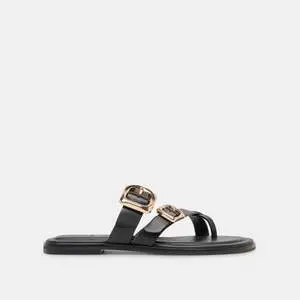 DOLCEVITA Shore Buckled Sandals - Black Leather