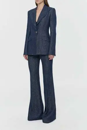 Gabriela Hearst Leiva Blazer Stone Washed Linen