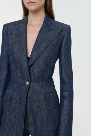 Gabriela Hearst Leiva Blazer Stone Washed Linen