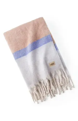 UGG Simona Throw Blanket Misty Wisteria Stripe