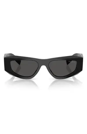 Prada 53mm Pillow Sunglasses - Black/dark Grey