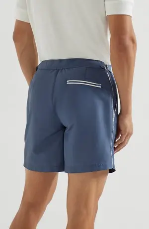 Brunello Cucinelli Nylon Swim Shorts - Denim
