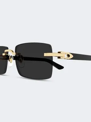 CARTIER Square Sunglasses Black