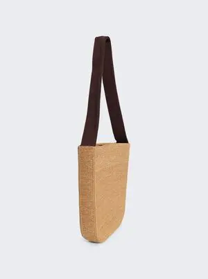 THE ROW Lori Raffia Shoulder Bag