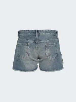 Rick Owens Lana Cut-off Denim Shorts