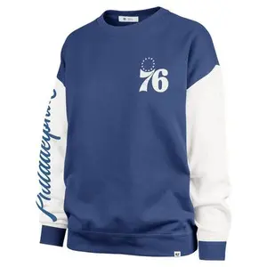 '47 Philadelphia 76ers Rise Andie Pullover Sweatshirt - Royal