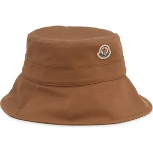 Moncler Archive Dna Cotton Twill Bucket Hat - Beige