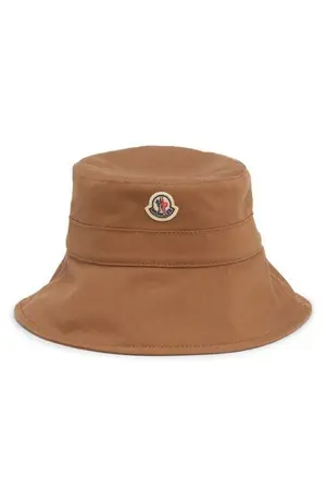Moncler Archive Dna Cotton Twill Bucket Hat - Beige